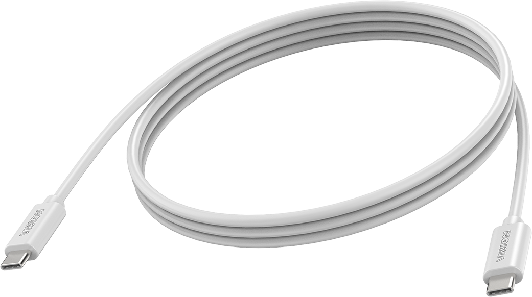 White USB-C Cable | Vision Audio Visual