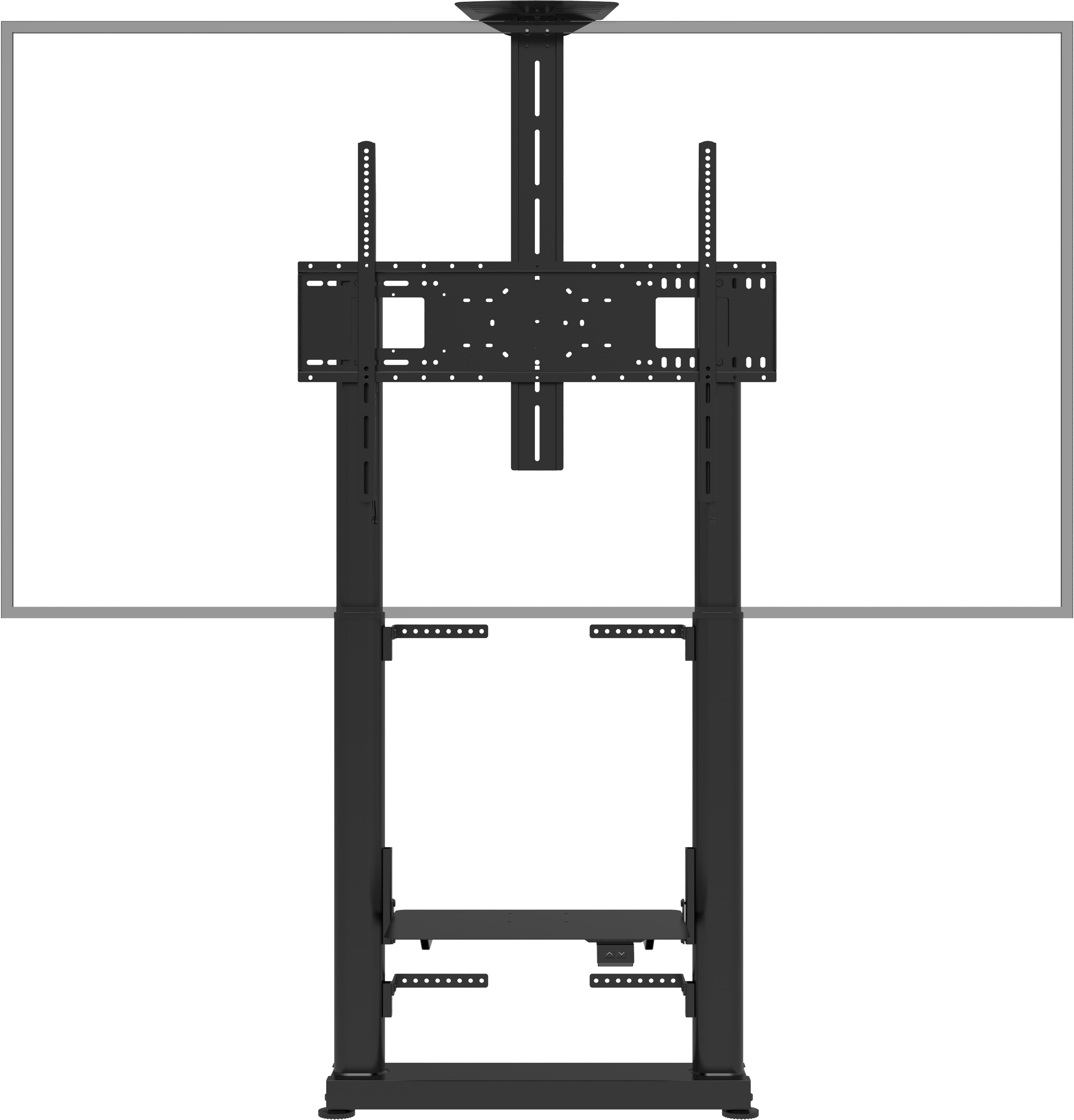 Motorised Height-Adjustable Display Cart 80kg | Vision Audio Visual