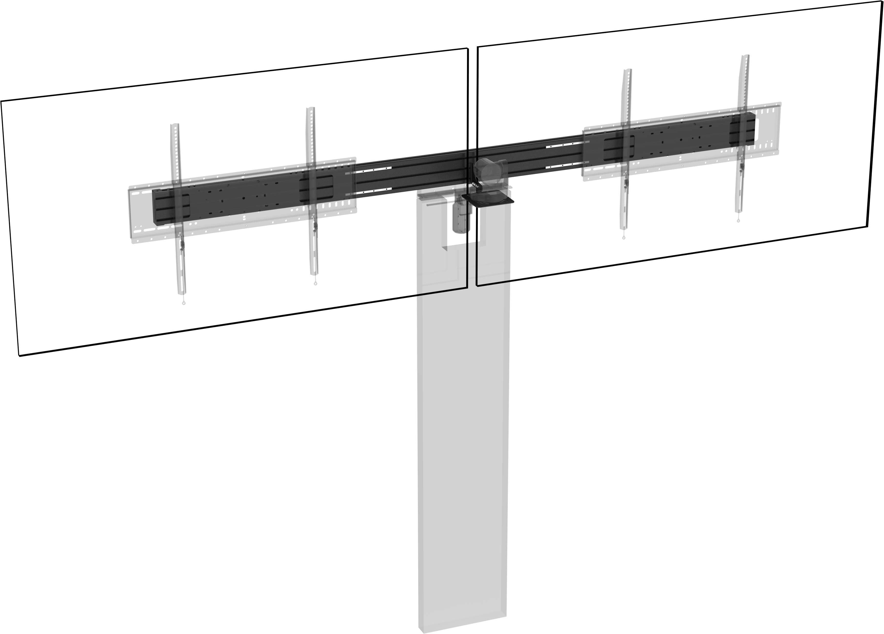 Dual Display Rail | Vision Audio Visual